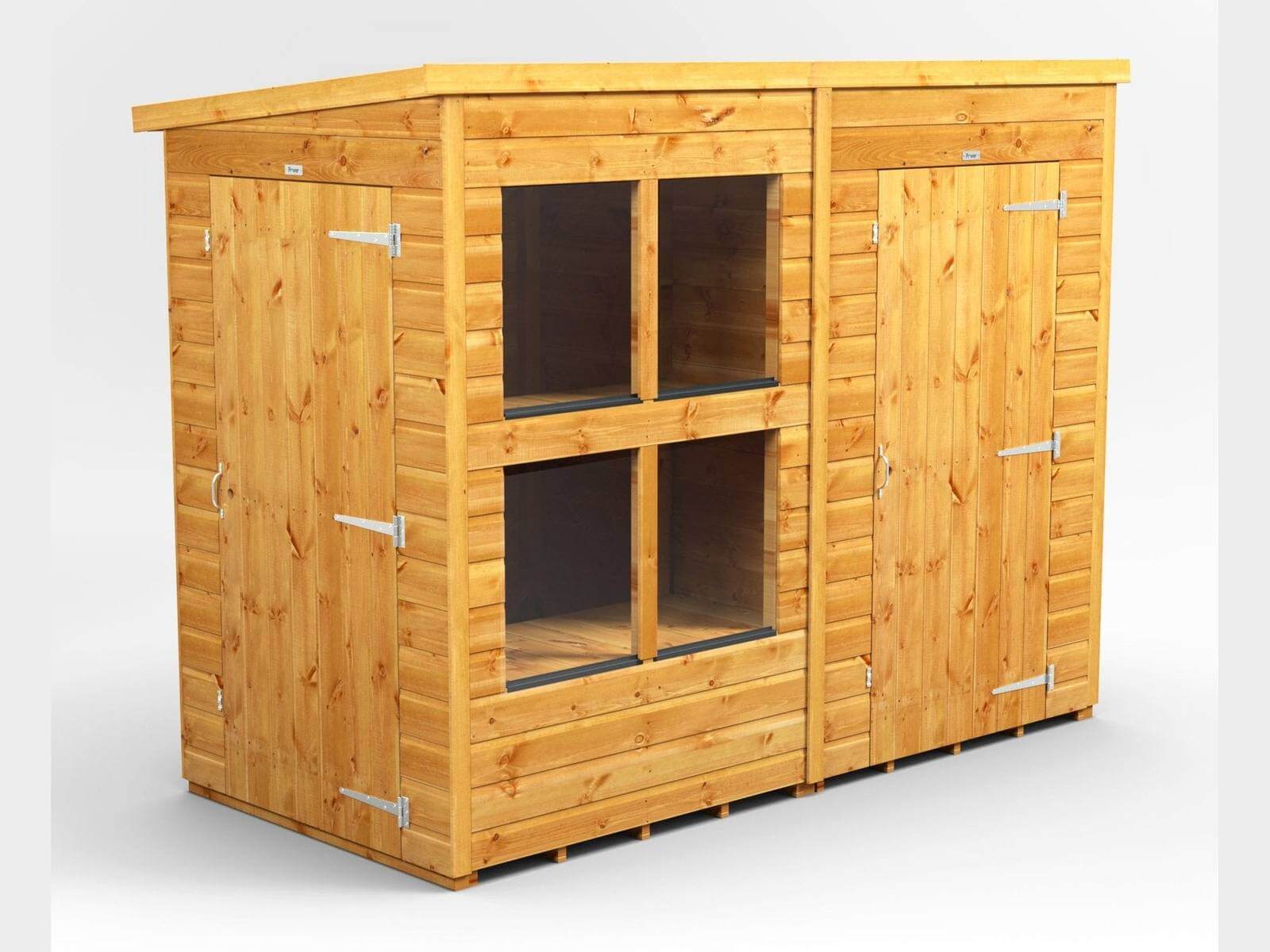 Power Pent Wooden Potting Shed Combi