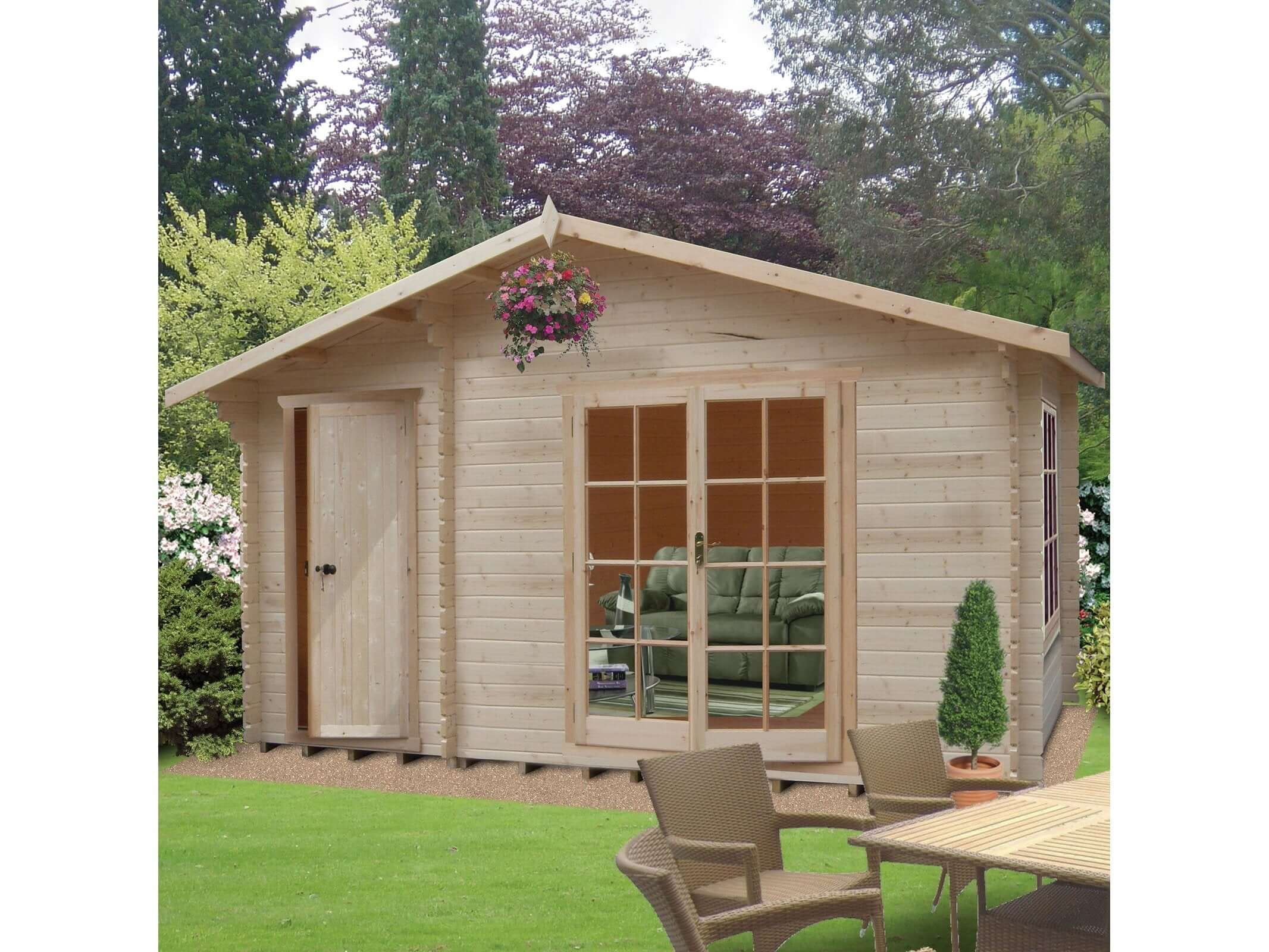 Shire Bourne Log Cabin | 28mm Insulated Storage